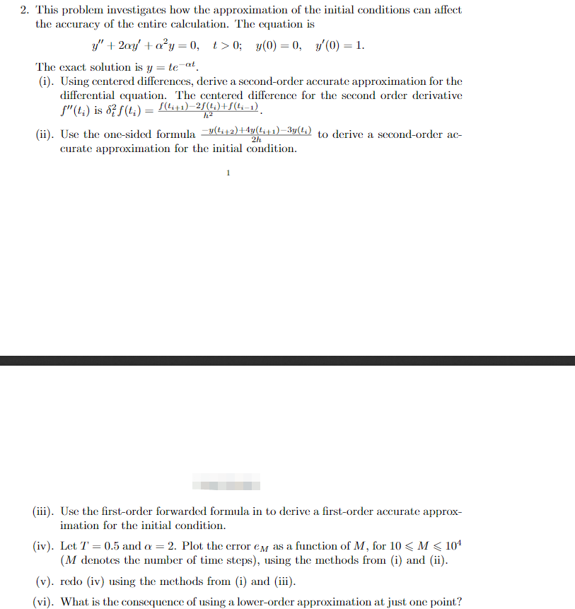 Solved 2. This problem investigates how the approximation of | Chegg.com