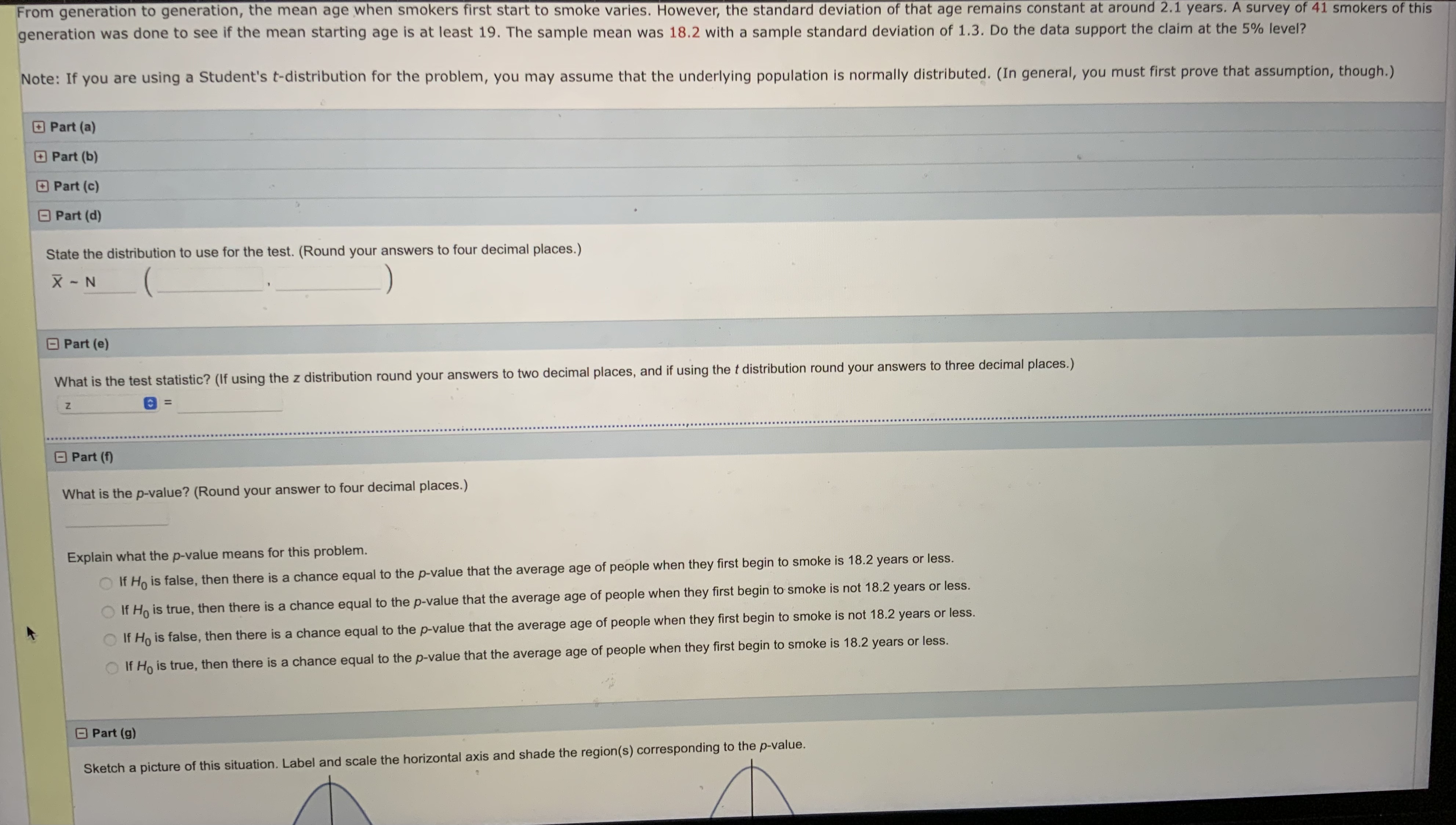 Solved From generation to generation, the mean age when | Chegg.com