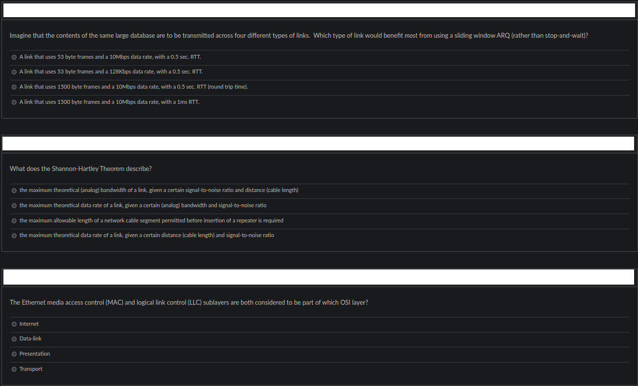 Solved The Ethernet media access control (MAC) and logical | Chegg.com