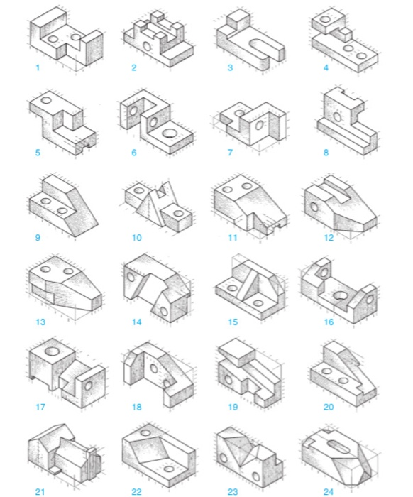 Solved Exercise 6.5 Multiview Sketching Problems. Sketch | Chegg.com