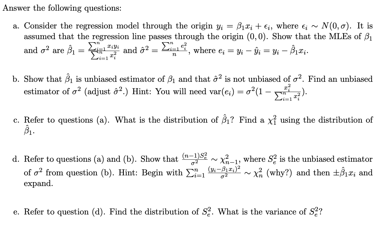 Solved Answer the following questions: a. Consider the | Chegg.com