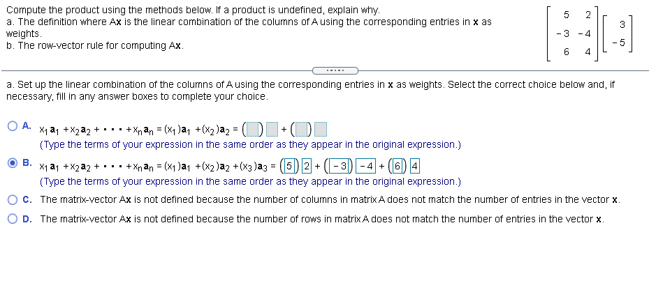 Solved 5 2 IN Compute the product using the methods below. | Chegg.com