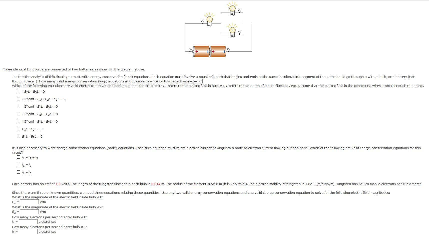 Solved P2 P: P3 Ball P4 Three identical light bulbs are | Chegg.com