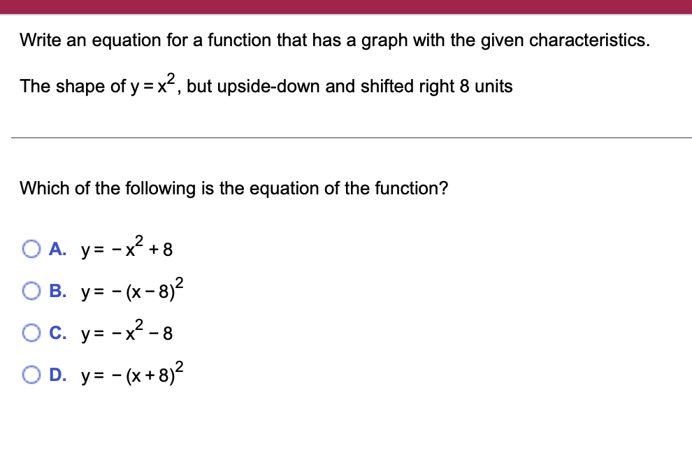 Solved Write an equation for a function that has a graph | Chegg.com