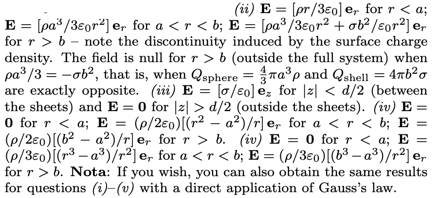 Solved Gauss’s law and principle of superposition: Apply | Chegg.com