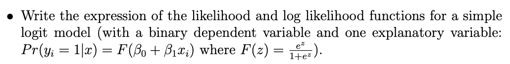 Solved • Write the expression of the likelihood and log | Chegg.com