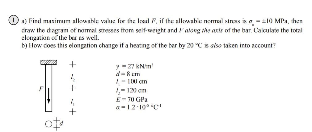 Solved (a) Find maximum allowable value for the load F, if | Chegg.com