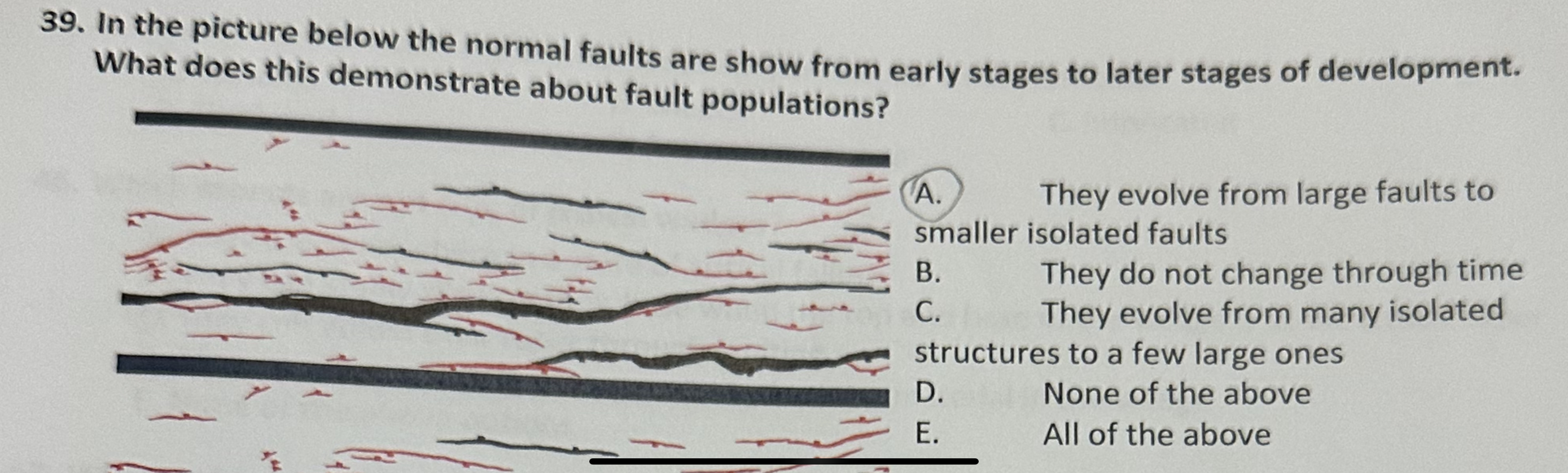 In the picture below the normal faults are show from | Chegg.com
