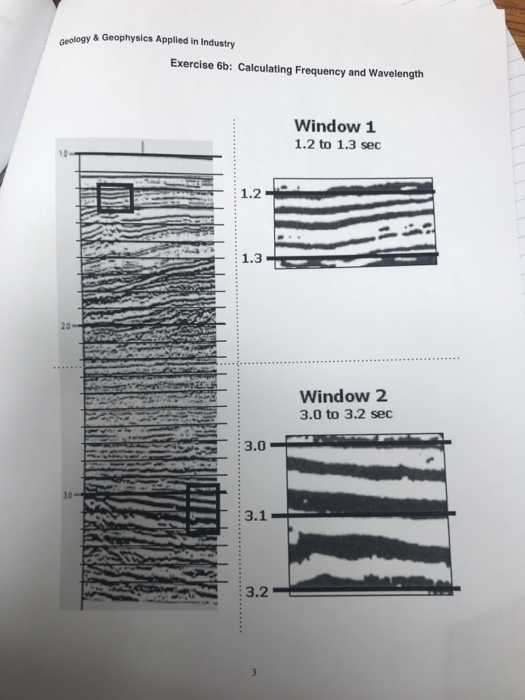 Solved Geology & Geophysics Applied in Industry Exercise 6b: | Chegg.com