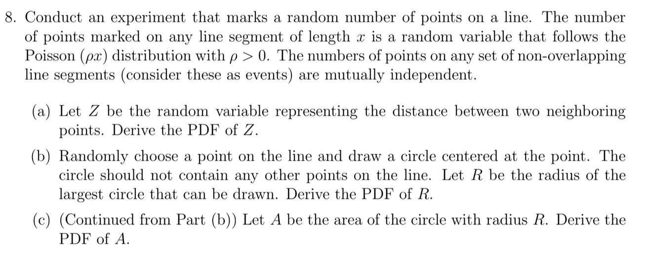 8. Conduct an experiment that marks a random number | Chegg.com