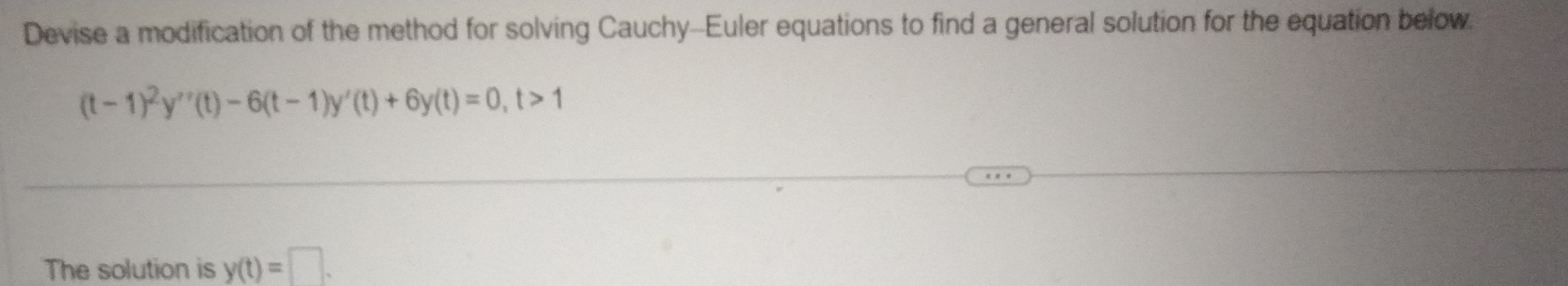 Solved Devise A Modification Of The Method For Solving