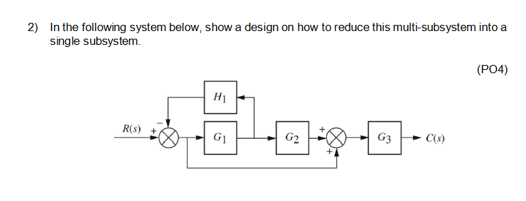 Solved 2) In the following system below, show a design on | Chegg.com