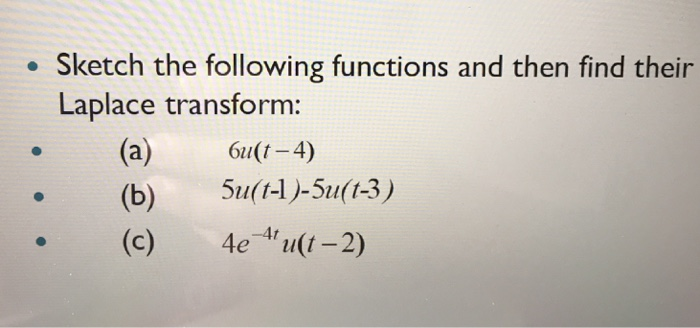 Solved . Sketch the following functions and then find their | Chegg.com