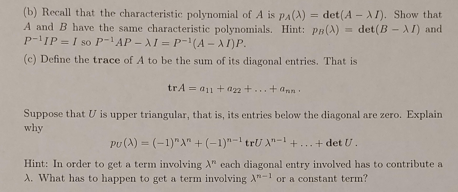 Solved 2. Suppose that A and B are nxn matrices and that B = | Chegg.com