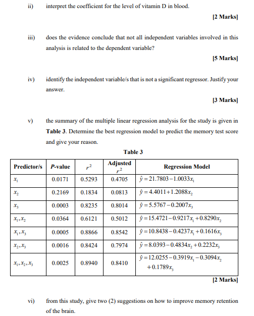 Solved Write a general form of multiple linear regression | Chegg.com