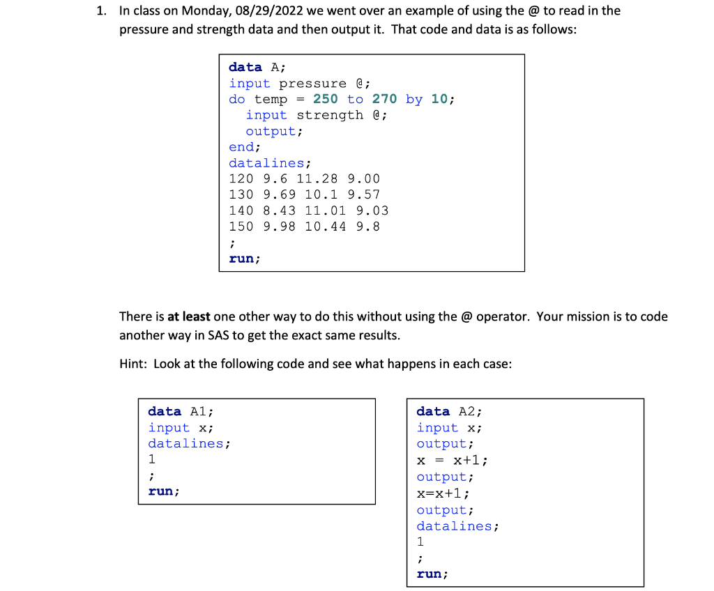 Solved Copied and pasted code for simple access: data | Chegg.com