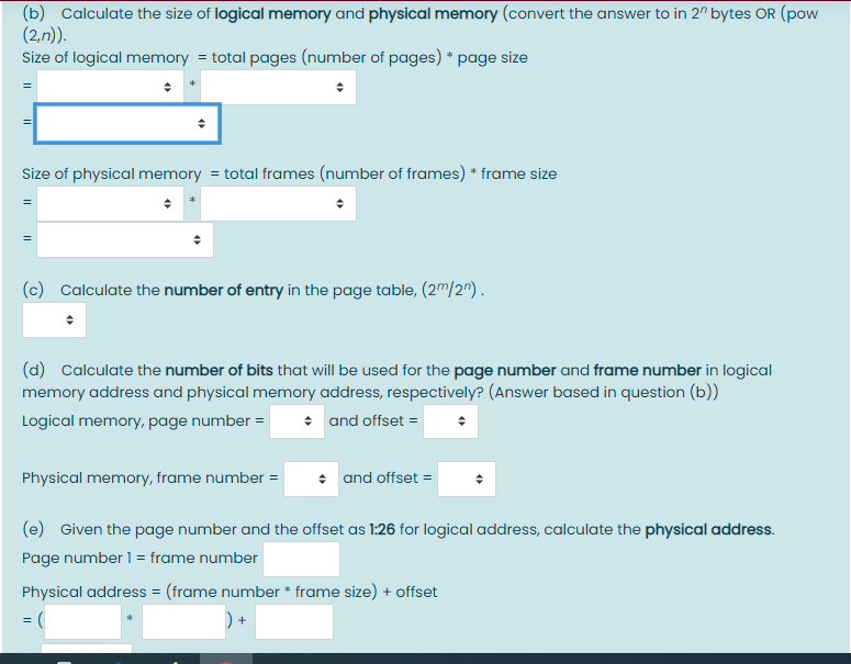 Solved QUESTION 124 MARKS] A paging system with 25 pages of | Chegg.com