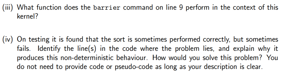This question concerns a GPGPU implementation of the | Chegg.com