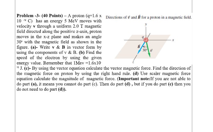 Solved – A proton (q=1.6 x 10 -19 C) has an energy 5 MeV | Chegg.com