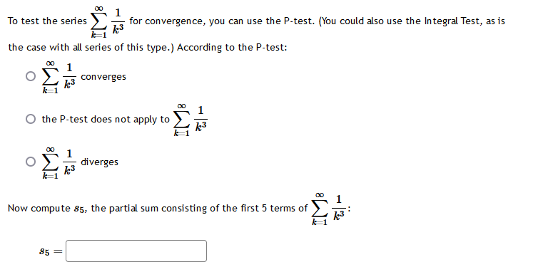 Solved To test the series \\( \\sum_{k=1}^{\\infty} | Chegg.com