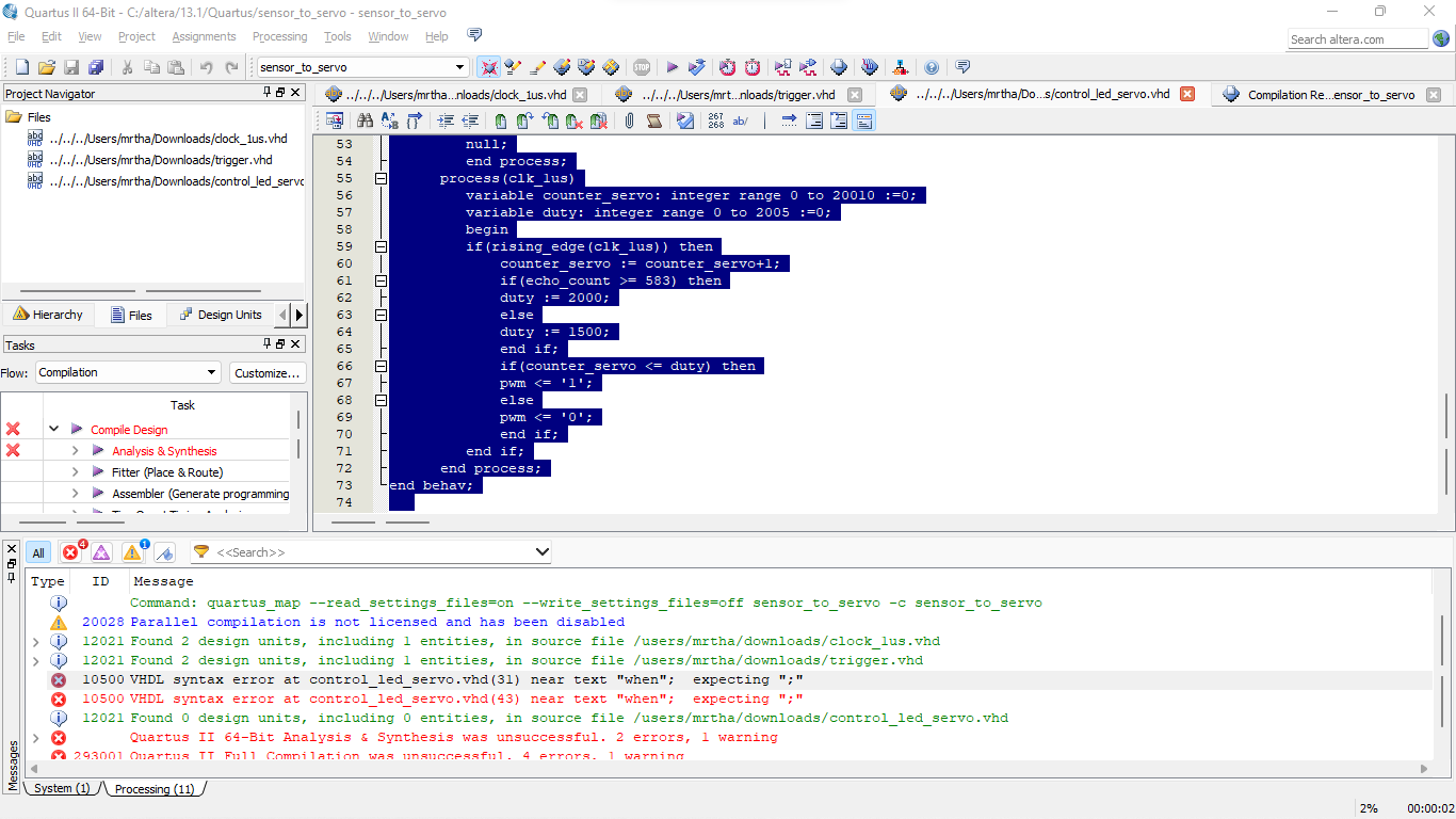 Solved Library Ieee Use Ieeestdlogic1164all Use 