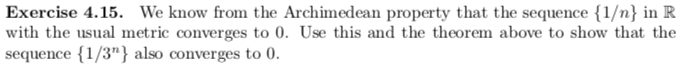 Solved Exercise 4.15. We know from the Archimedean property | Chegg.com