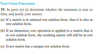 Solved True-False Exercises TF. In parts (a)-(i) determine | Chegg.com