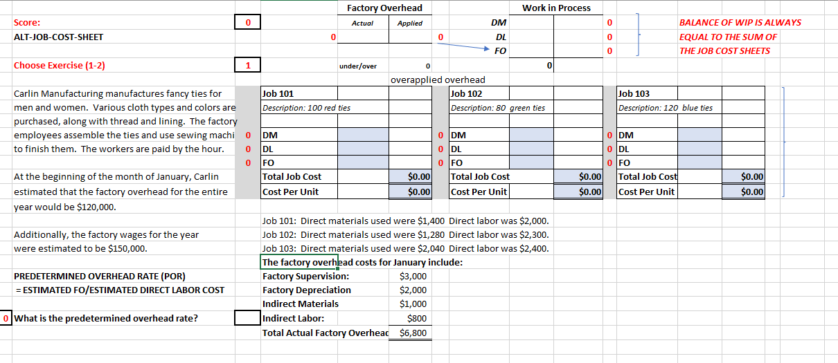 Solved Work in Process Factory Overhead Actual Applied 0 DM | Chegg.com