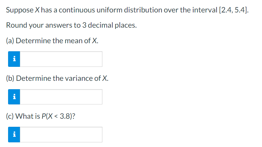 Solved Suppose X has a continuous uniform distribution over | Chegg.com