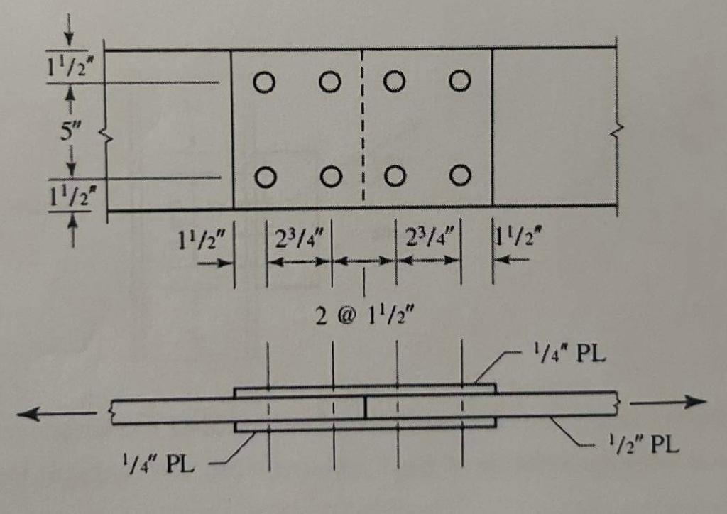 Solved 1. What is the capacity of the lap splice connection | Chegg.com