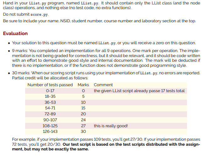 Solved LLIST .PY FILE BELOW class node(object): """ A | Chegg.com