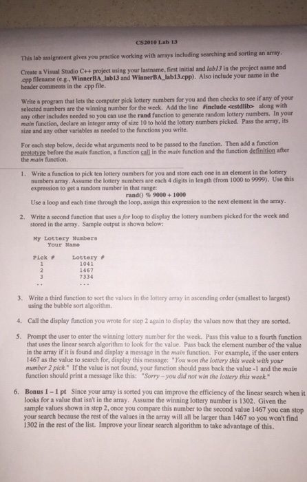 Solved Cs2010 Lab 13 his lab assignment gives you practice | Chegg.com