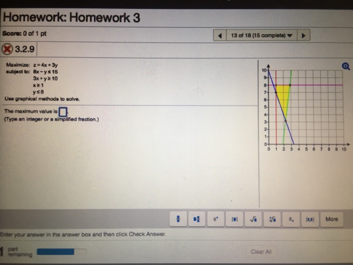 Solved Maximize: z = 4x + 3y subject to: 8x = y | Chegg.com