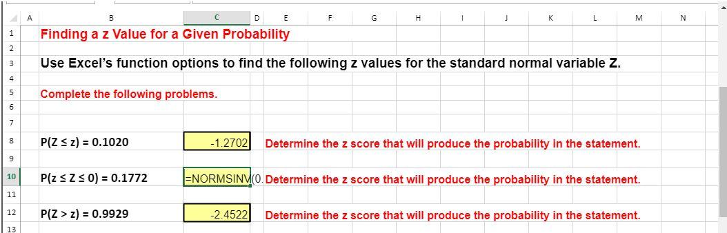 Solved I just need to know what formula to enter into excel | Chegg.com