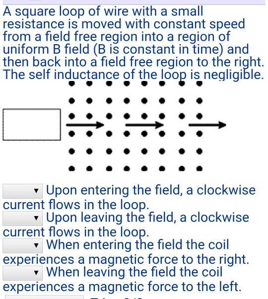 Solved A square loop of wire with a small resistance is | Chegg.com