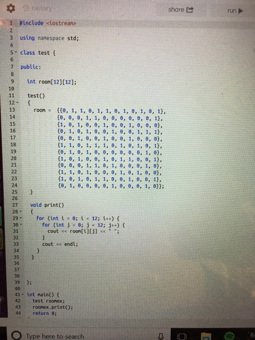 Solved How Do I Instantiate A 2d Array In A Class Using A