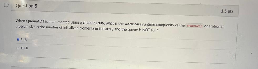 Solved When Queueadt Is Implemented Using A Circular Array 9209