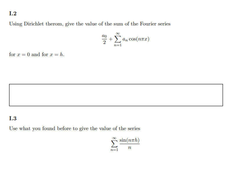 Solved Let h be a positive real number small than 1 . Let f | Chegg.com