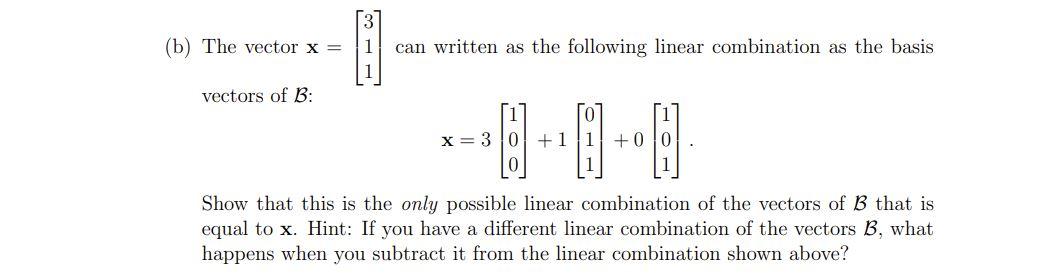 Solved 1. Bases in R3 Let B and C be the following two bases | Chegg.com