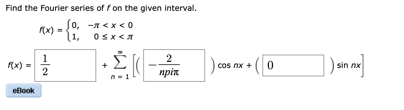 Solved Find The Fourier Series Of F On The