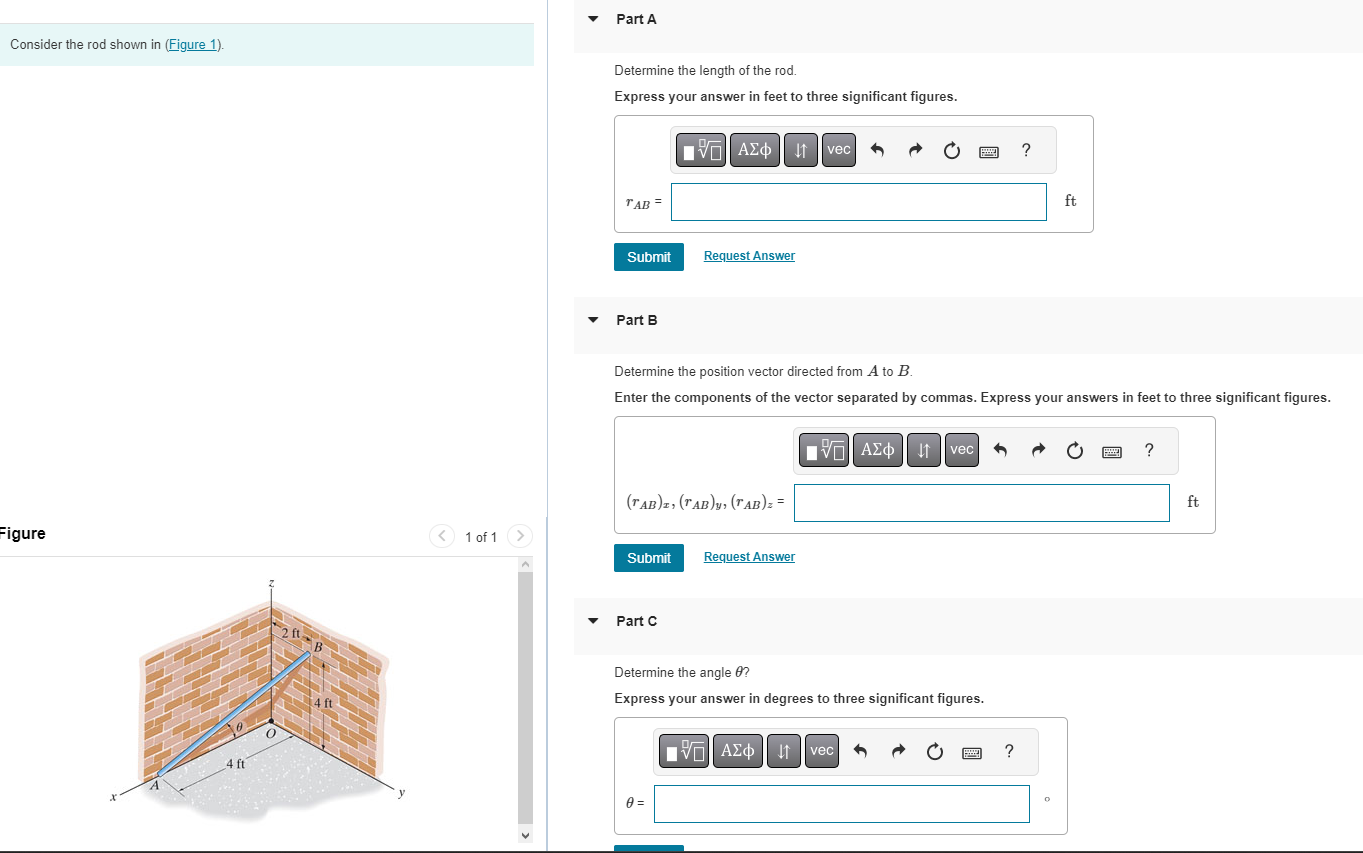 Solved Consider the rod shown in (Figure 1). Determine the | Chegg.com