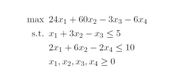 Solved Solve the following LPs using the simplex method. | Chegg.com