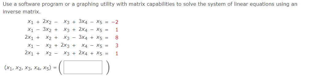 Solved Use a software program or a graphing utility with | Chegg.com