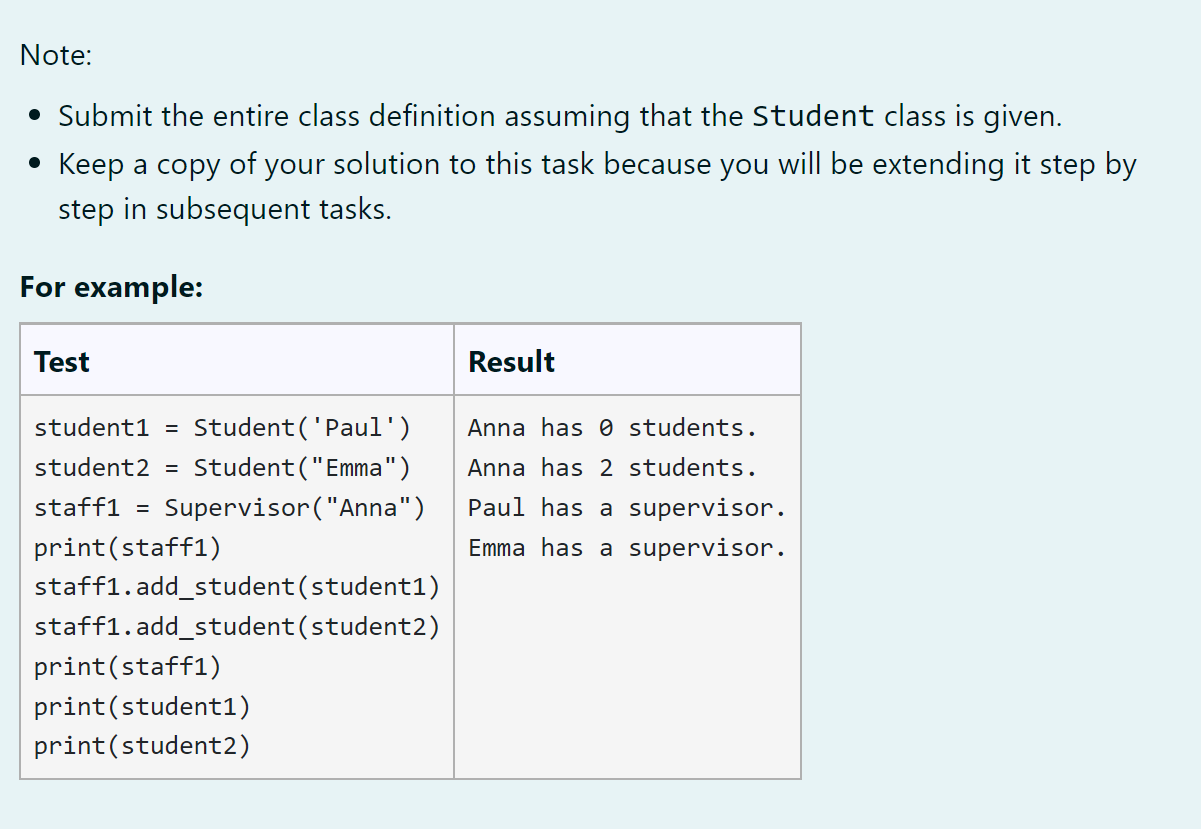 Solved Define a class named Student which represents | Chegg.com