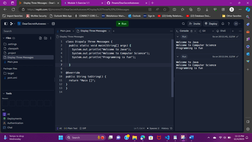 Solved I am needing assistance with the following. I am not | Chegg.com