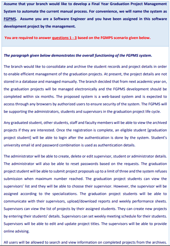Solved Assume that your branch would like to develop a Final | Chegg.com