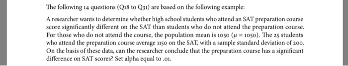 Solved The following 14 questions (Q18 to Q31) are based on | Chegg.com