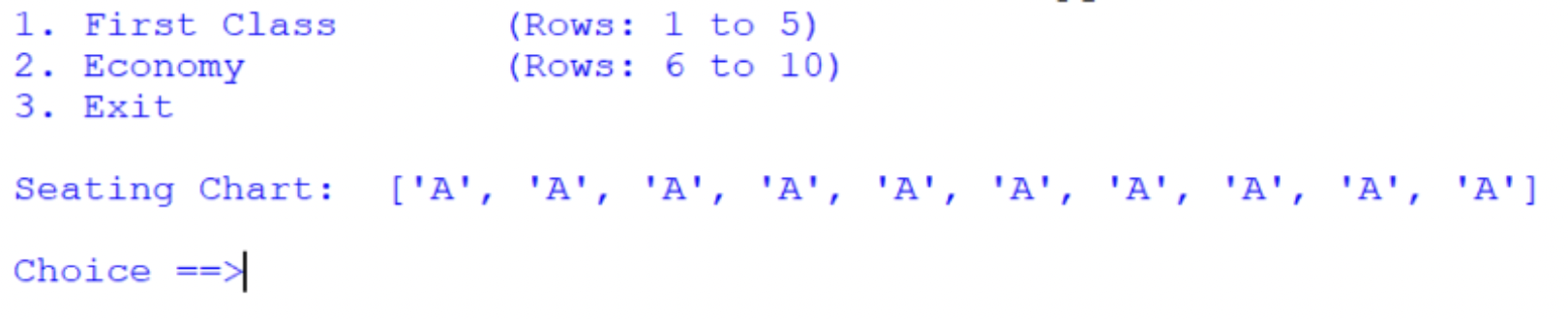 Solved write a program to create an airline reservation | Chegg.com