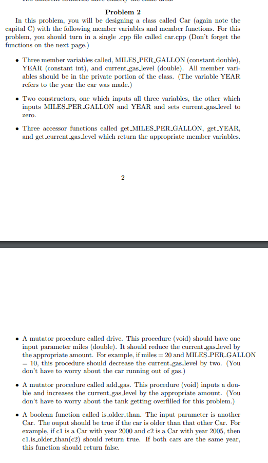 Solved Problem 2 In this problem, you will be designing a | Chegg.com