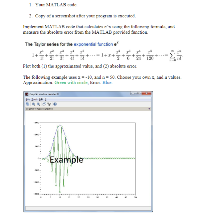 Solved Your MATLAB code.Copy of a screenshot after your | Chegg.com